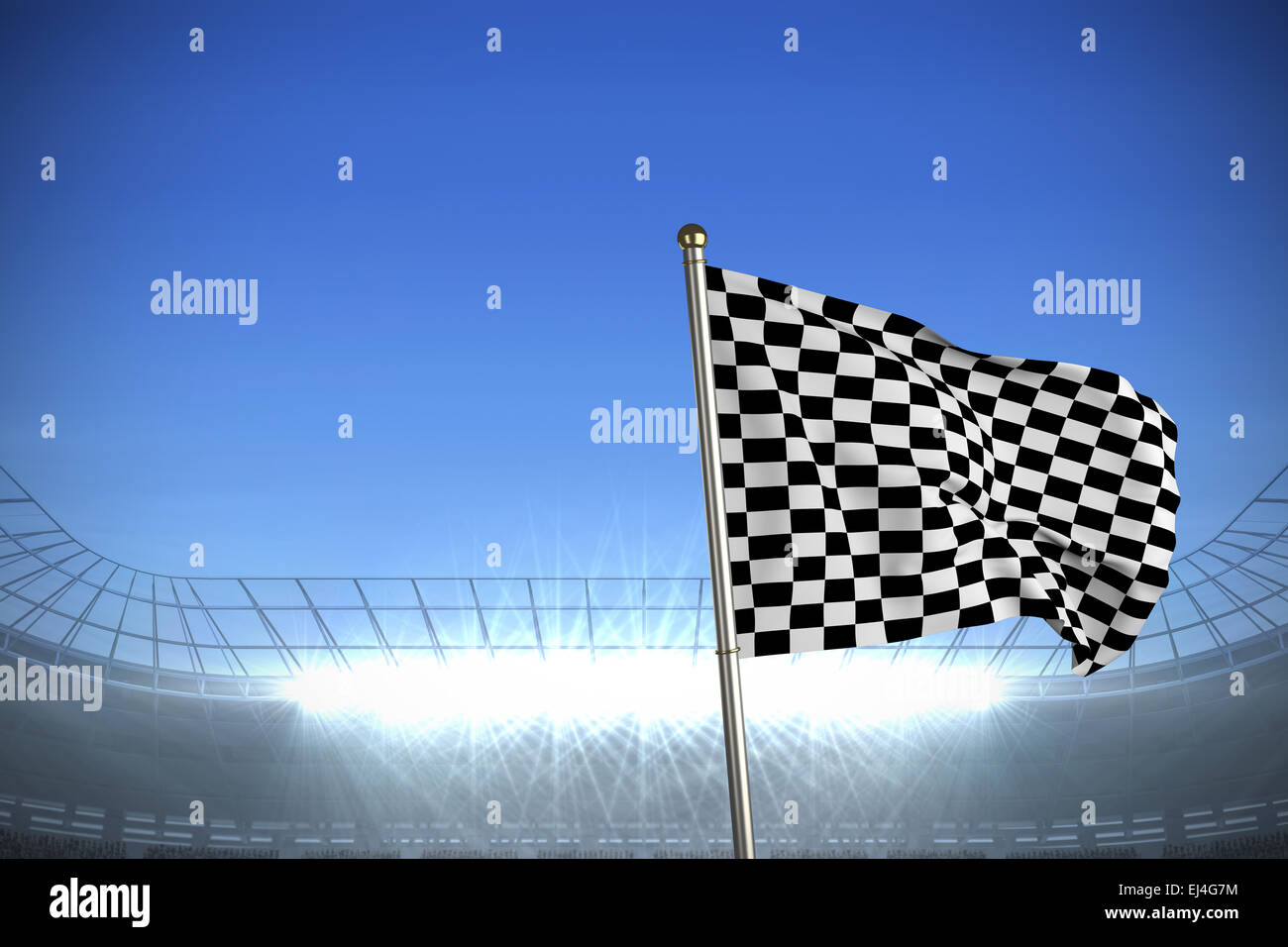 Large checkered flag hi-res stock photography and images - Alamy