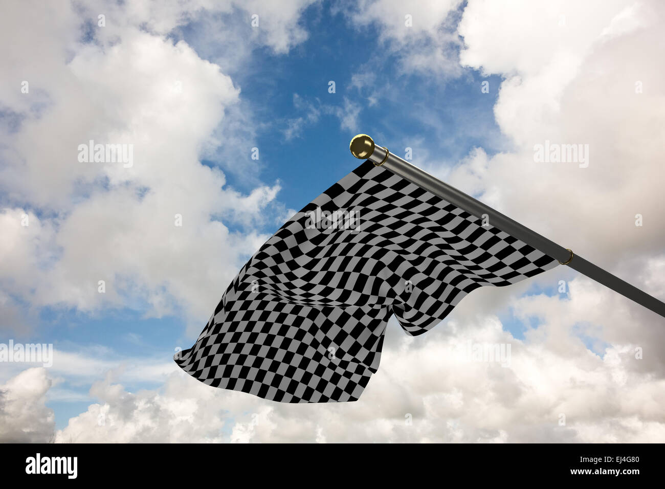 Checkered Flag Waving Stock Photos & Checkered Flag Waving Stock Images ...