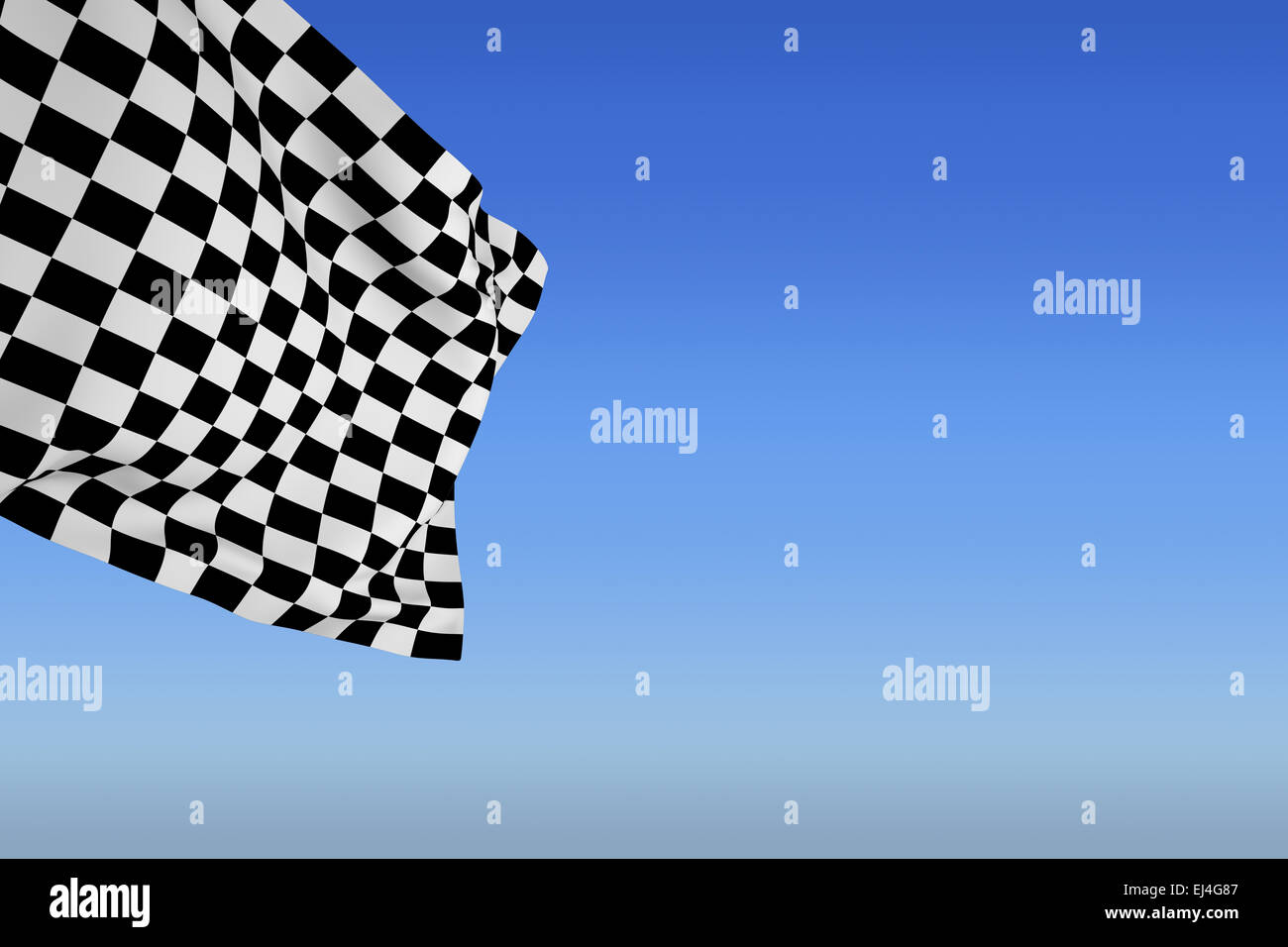 Checkered flag waving hi-res stock photography and images - Alamy