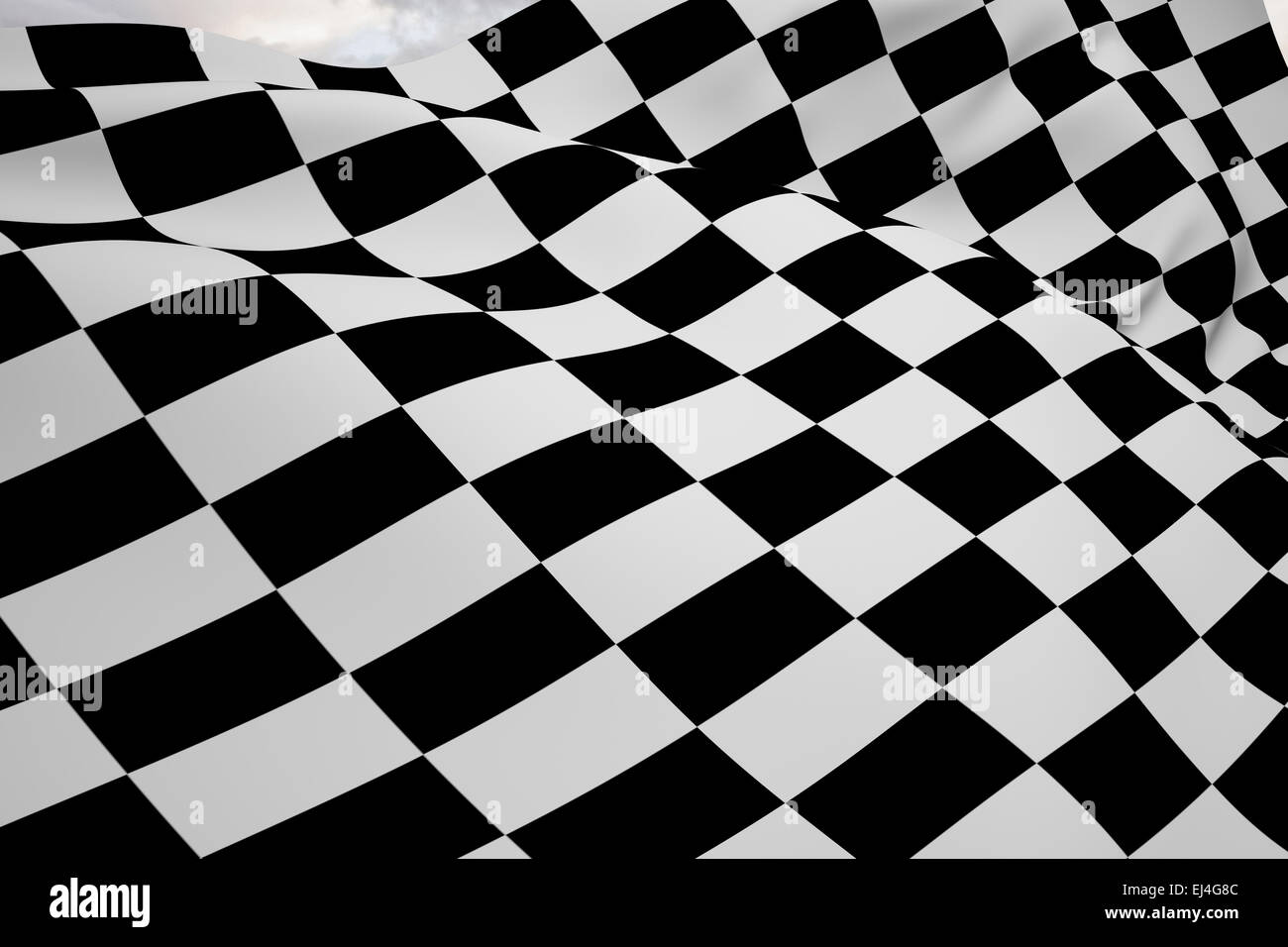 Composite image of checkered flag Stock Photo - Alamy