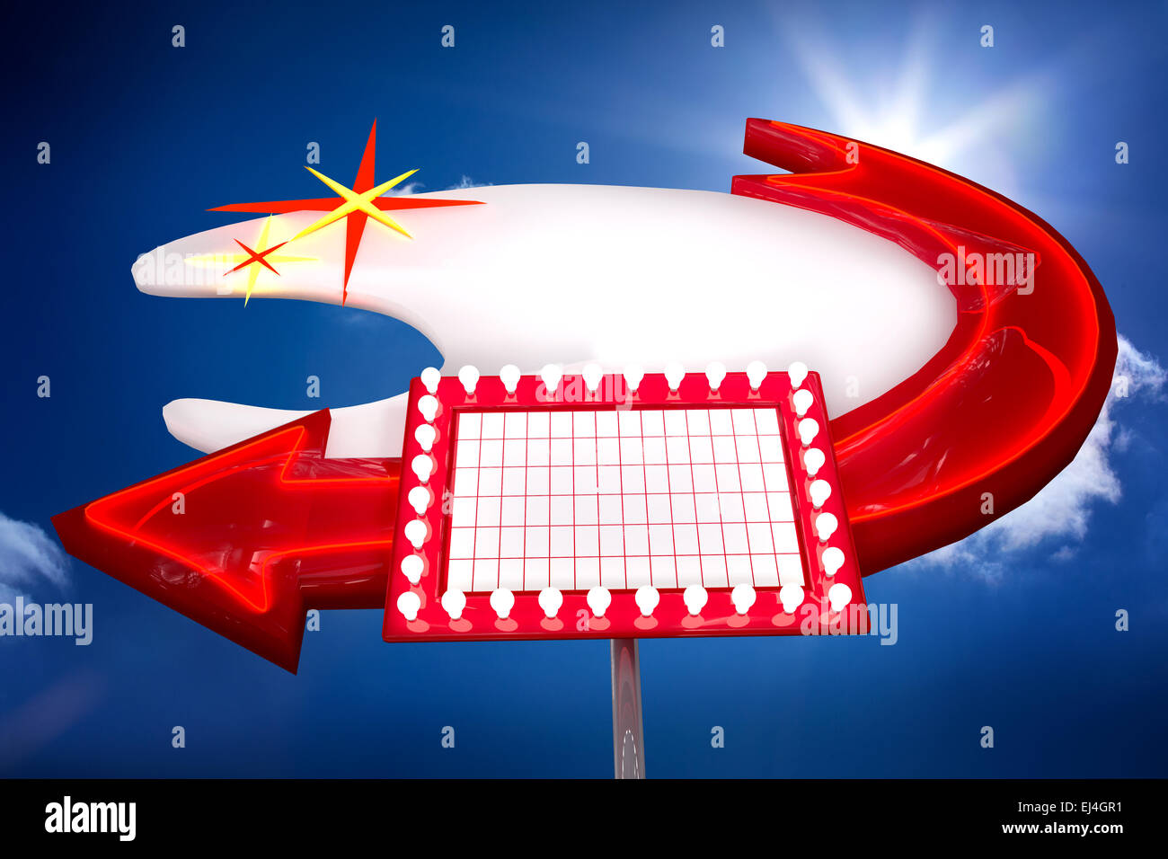 Composite image of neon sign Stock Photo - Alamy