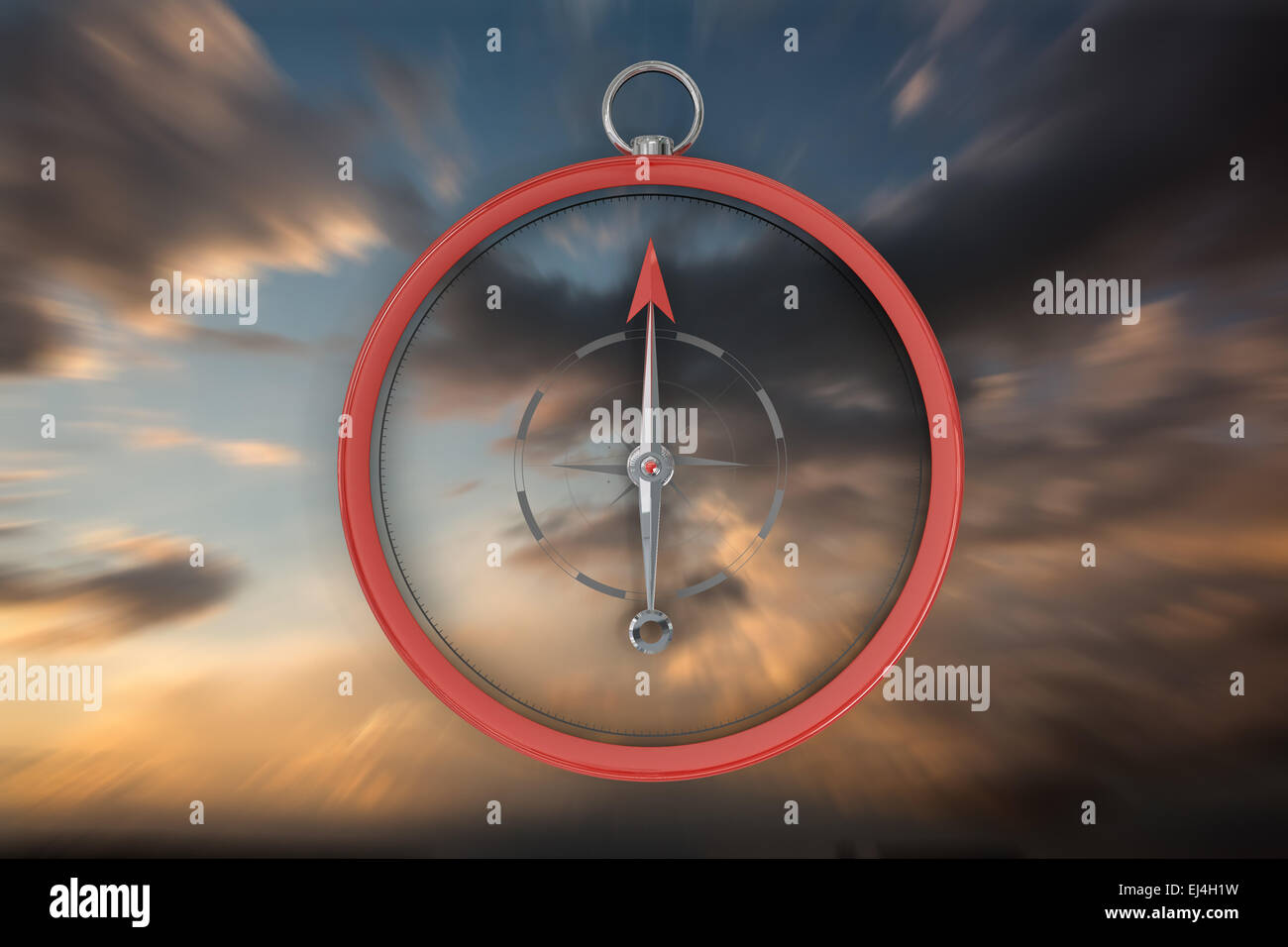 Composite image of compass Stock Photo - Alamy