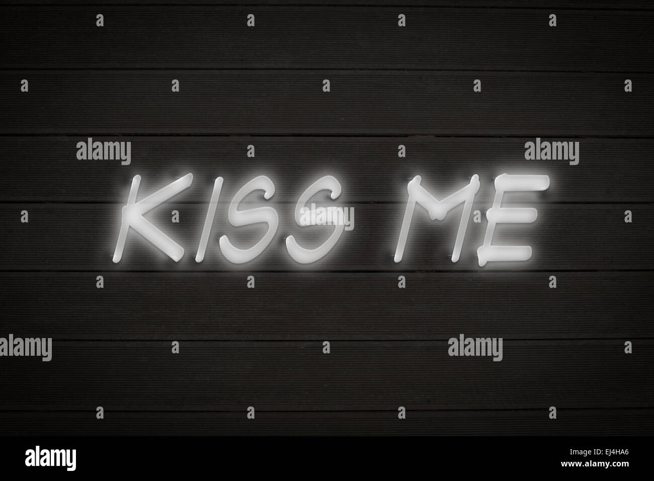 Composite image of kiss me sign Stock Photo - Alamy