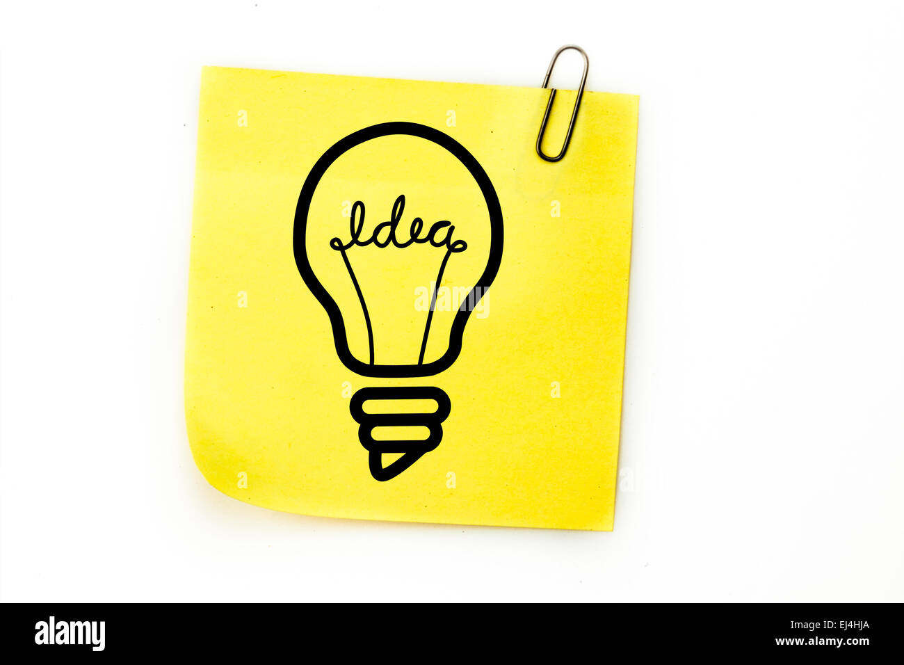 Notebook pen light bulb Cut Out Stock Images & Pictures - Alamy