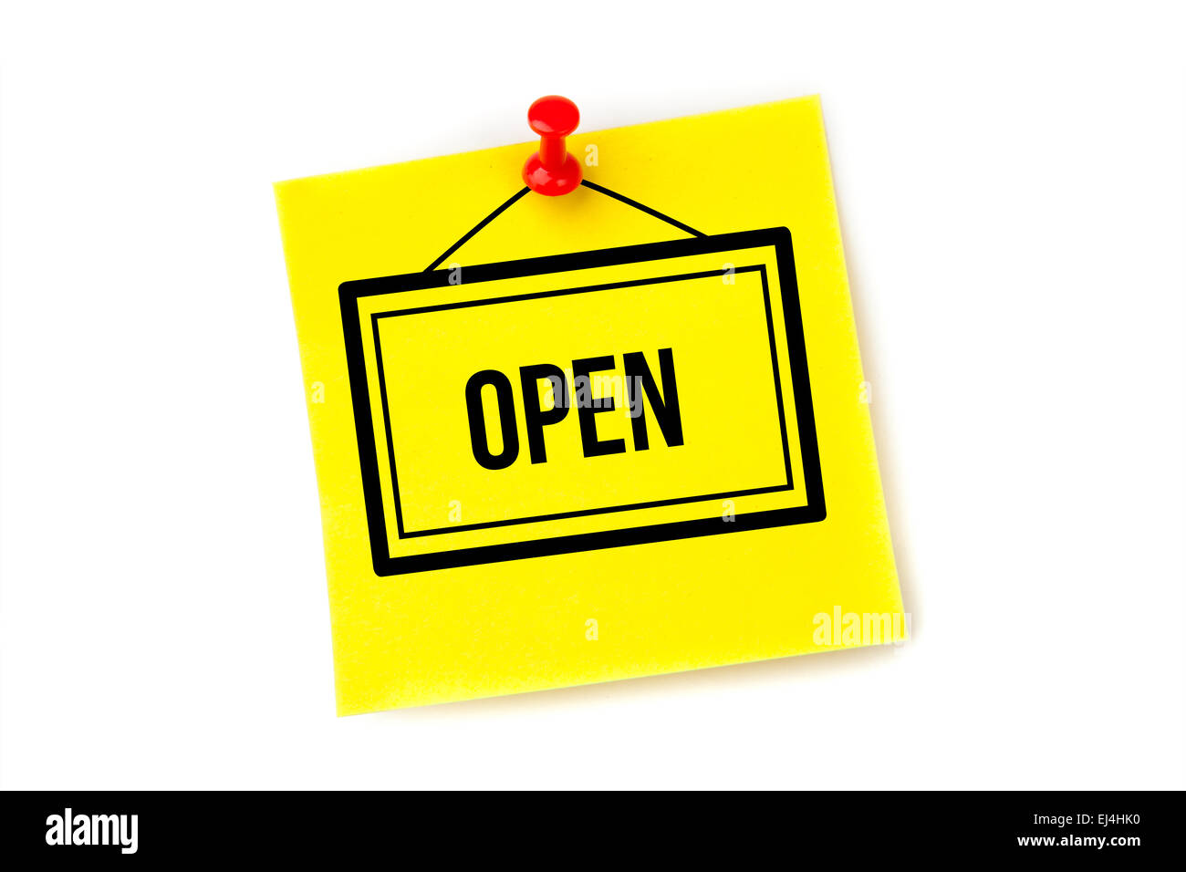 Composite image of open sign Stock Photo - Alamy
