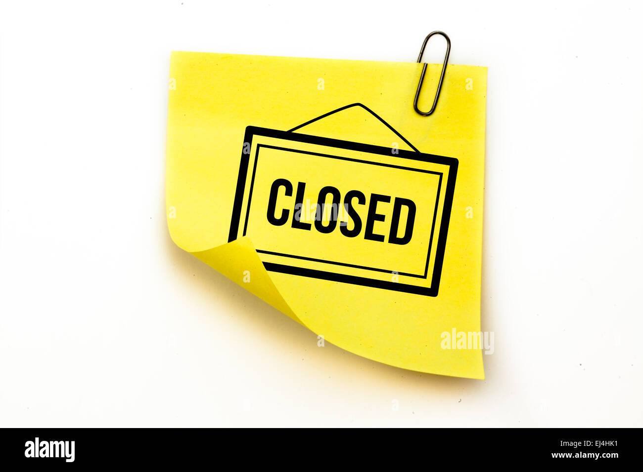 Paper closed sign hi-res stock photography and images - Alamy