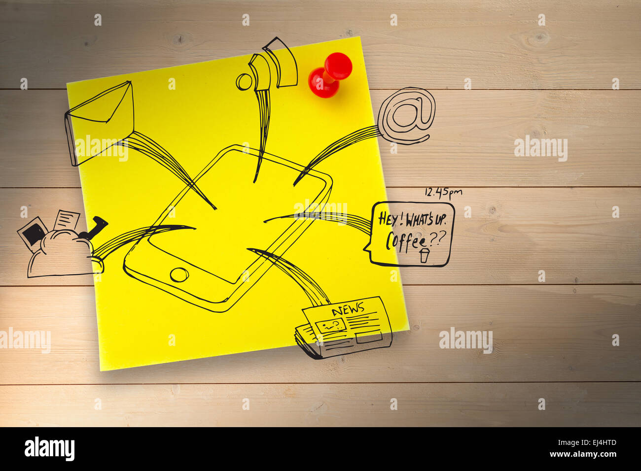 Computer application doodle hi-res stock photography and images - Alamy