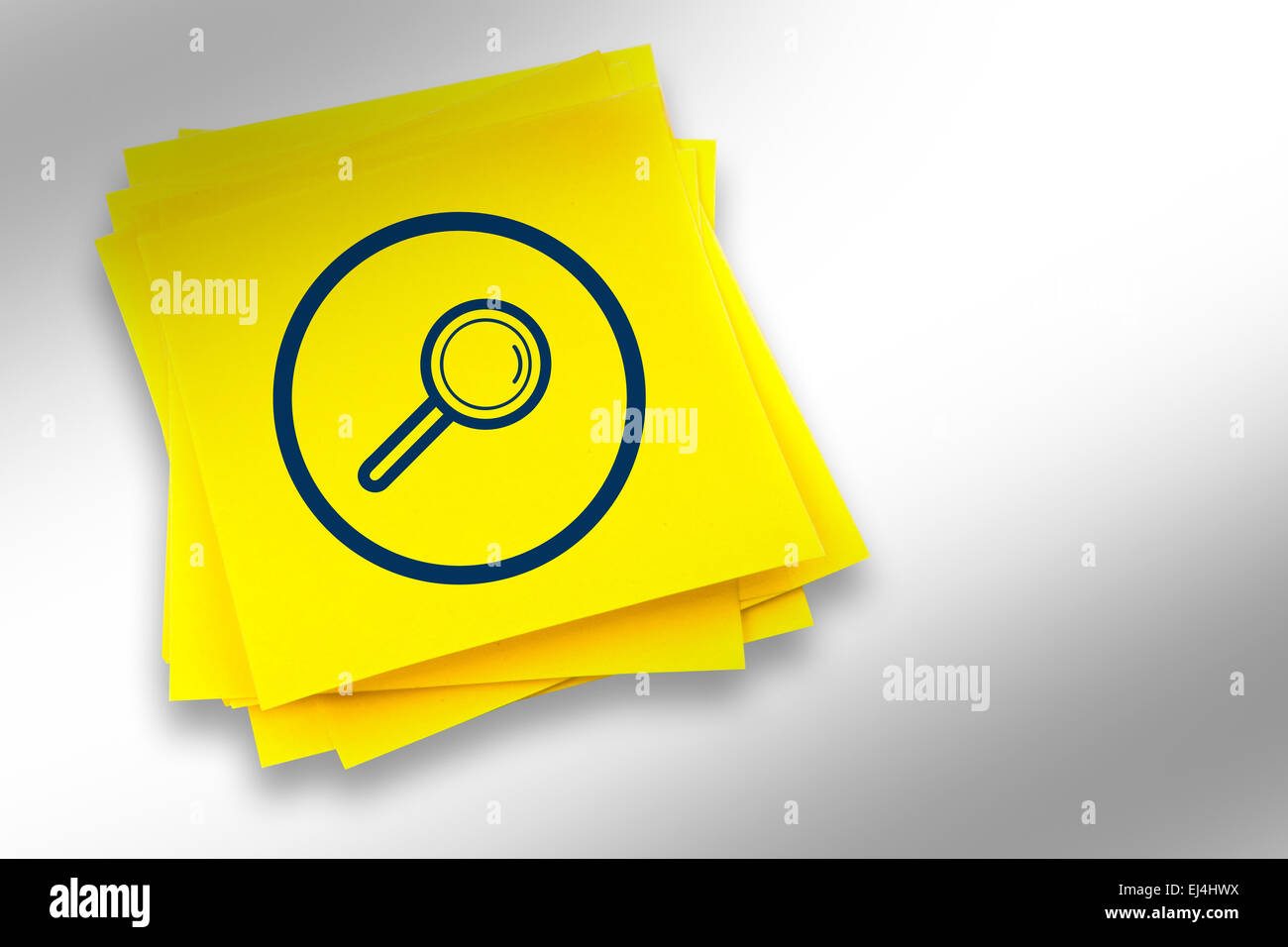 Composite image of magnifying glass graphic Stock Photo - Alamy