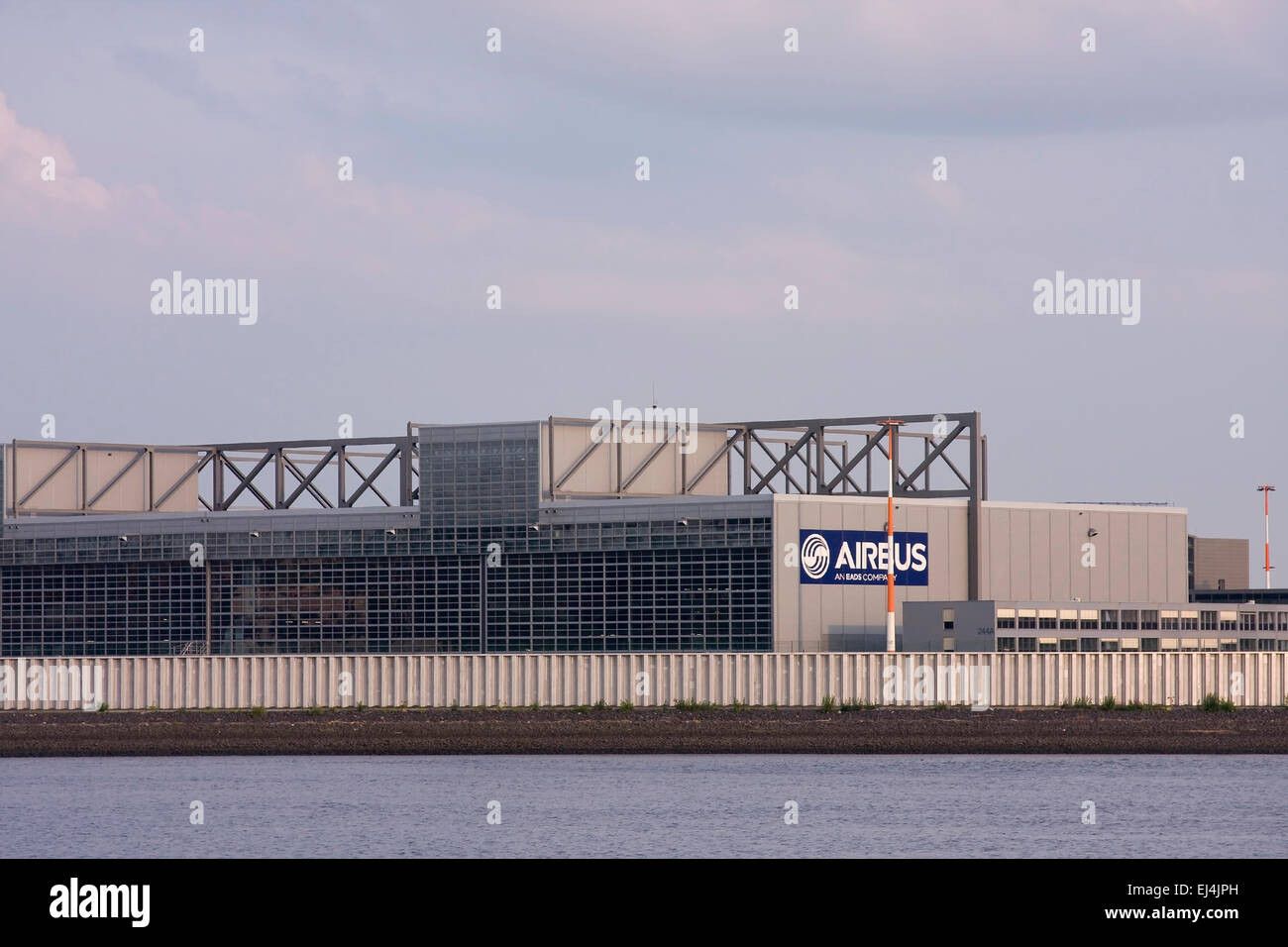 Factory premises Airbus aircraft manufacturer, Hamburg, Germany, Europe ...