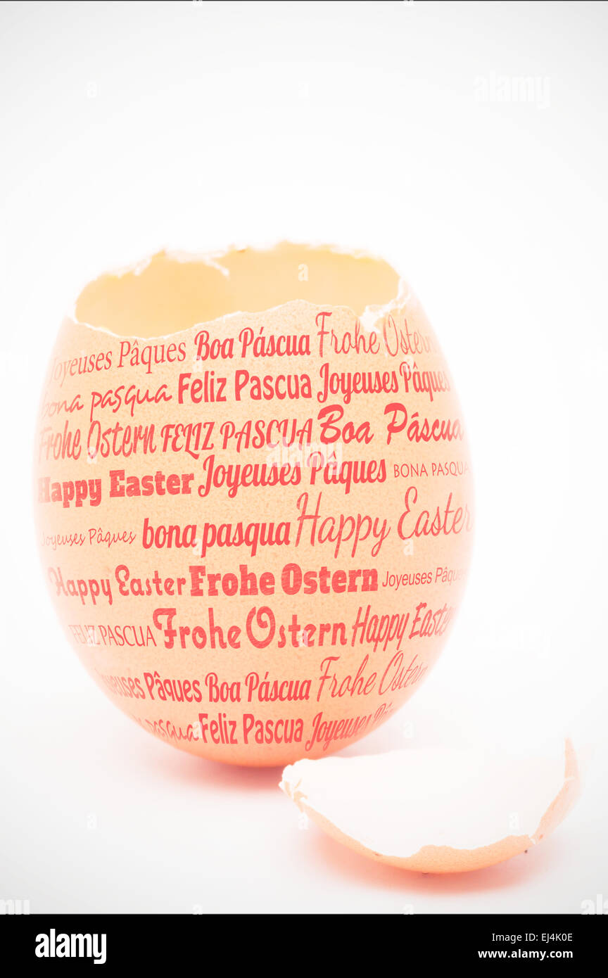 Composite image of happy easter in different languages Stock Photo - Alamy