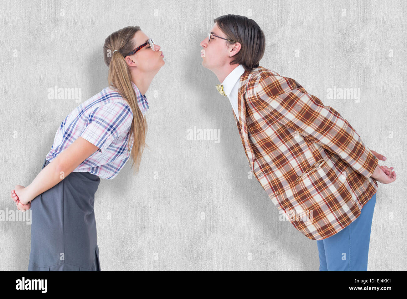 Couple kissing check shirt hi-res stock photography and images - Alamy
