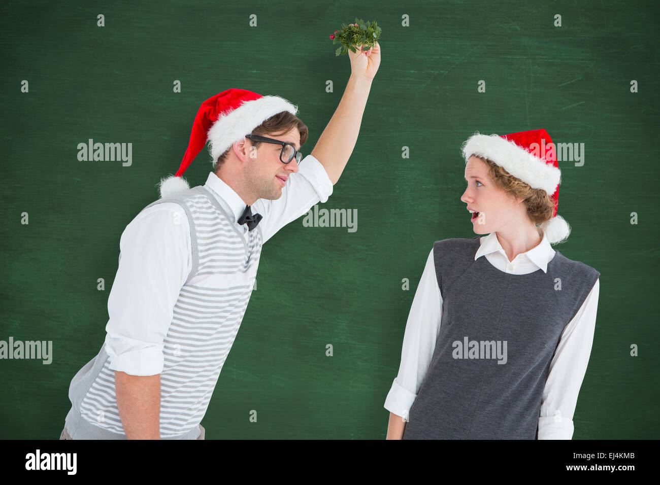 Male mistletoe hi-res stock photography and images - Alamy