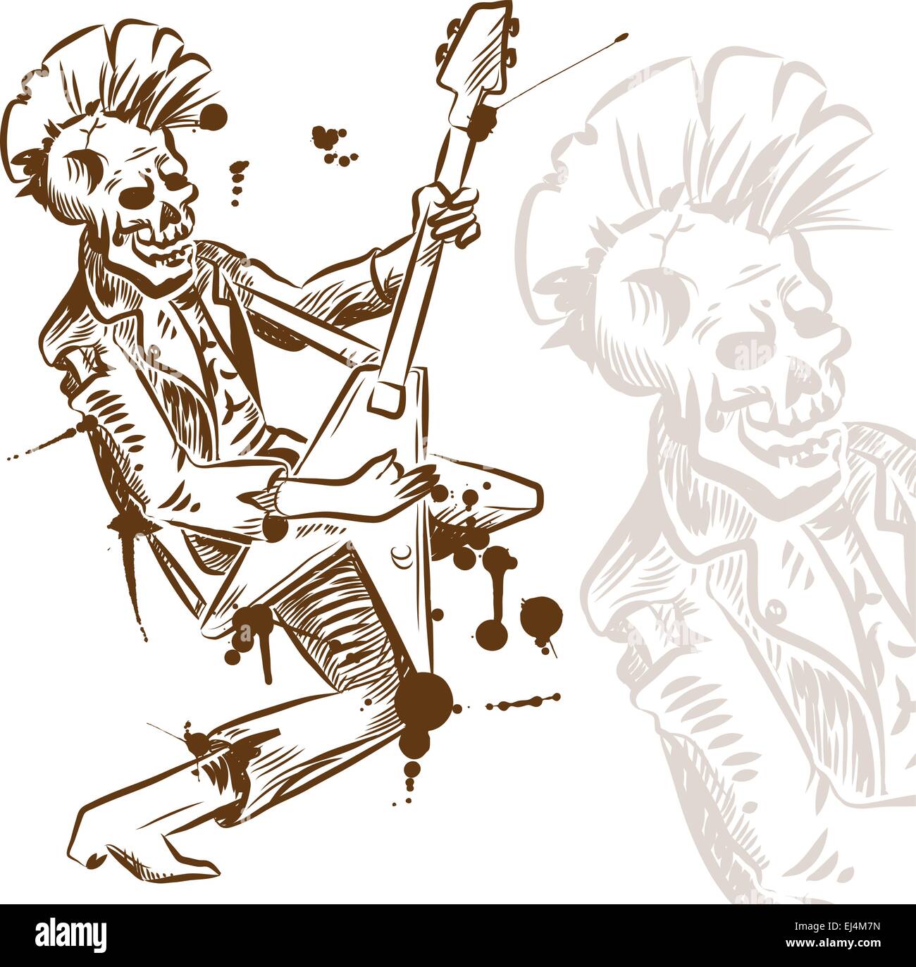 Rock hand drawn vector Stock Vector Images - Alamy