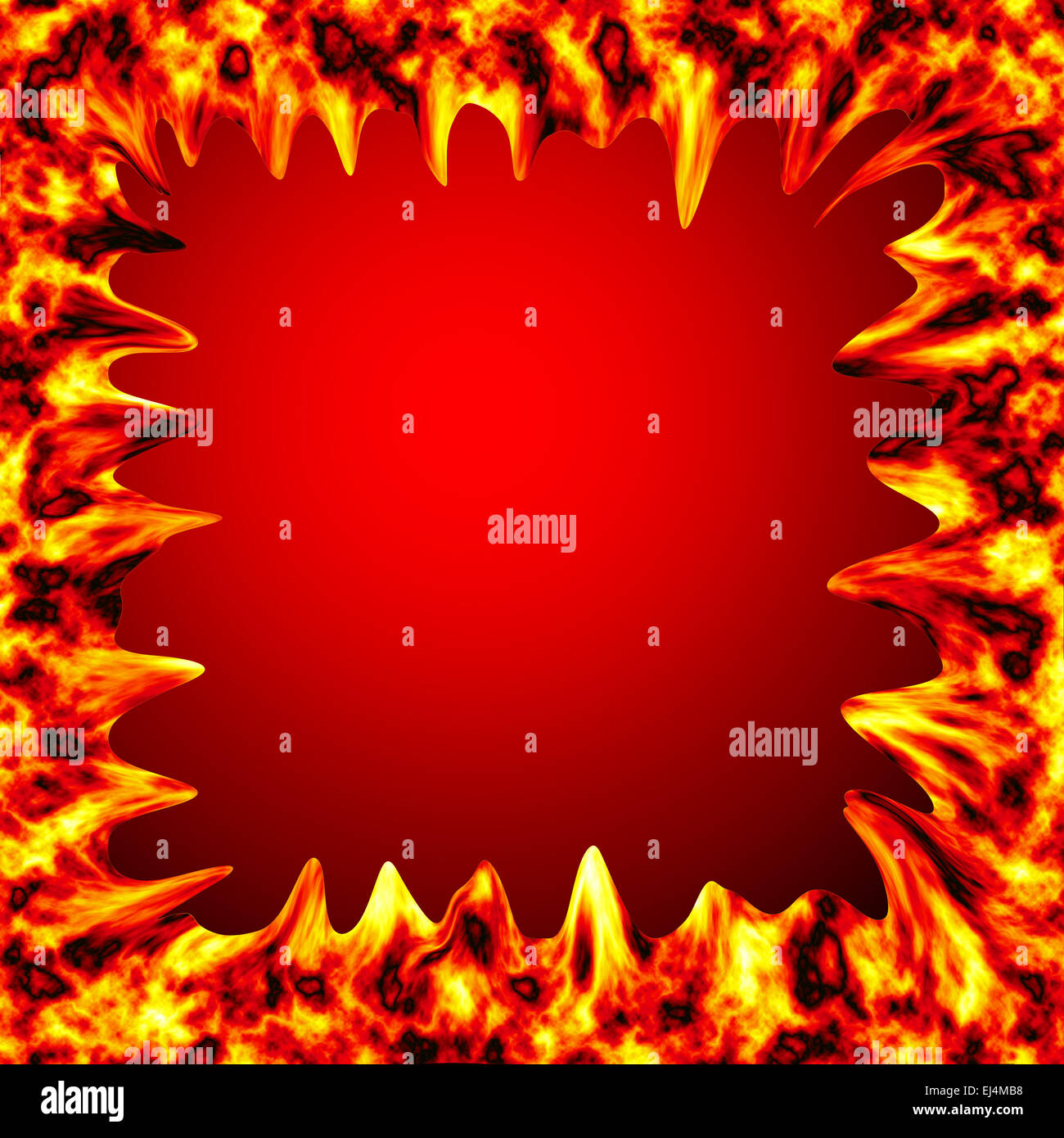 Fire burn on red background with copy space Stock Photo - Alamy