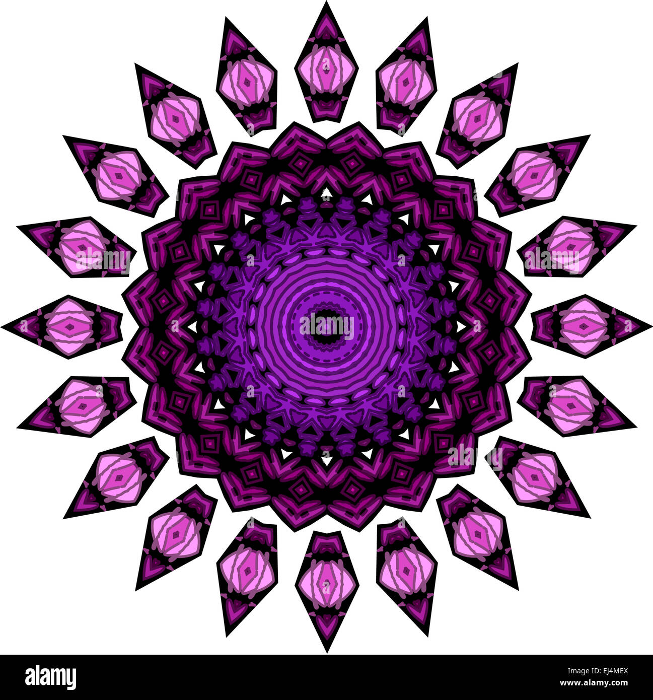 Make flower shape in illustrator hi-res stock photography and images ...