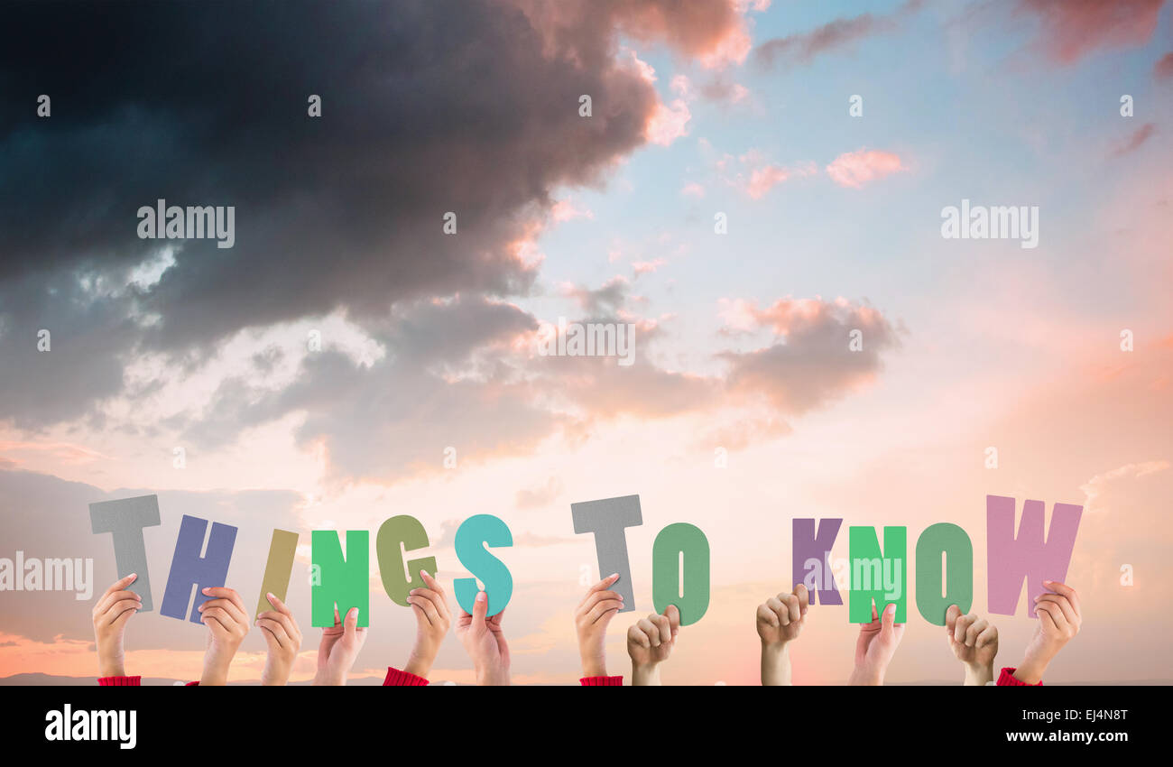 Things you should know hi-res stock photography and images - Alamy