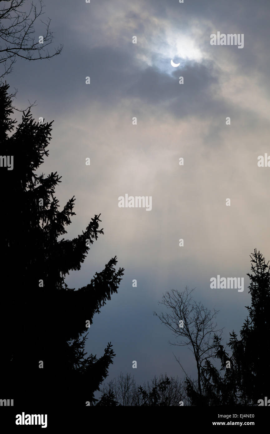 Solar Eclipse in Italy, 20 March 2015 Stock Photo - Alamy