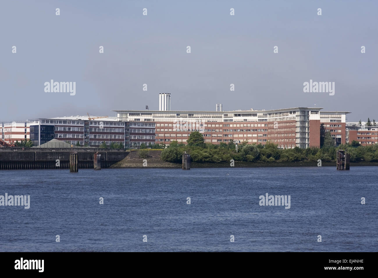 Factory premises Airbus aircraft manufacturer, Hamburg, Germany Stock ...