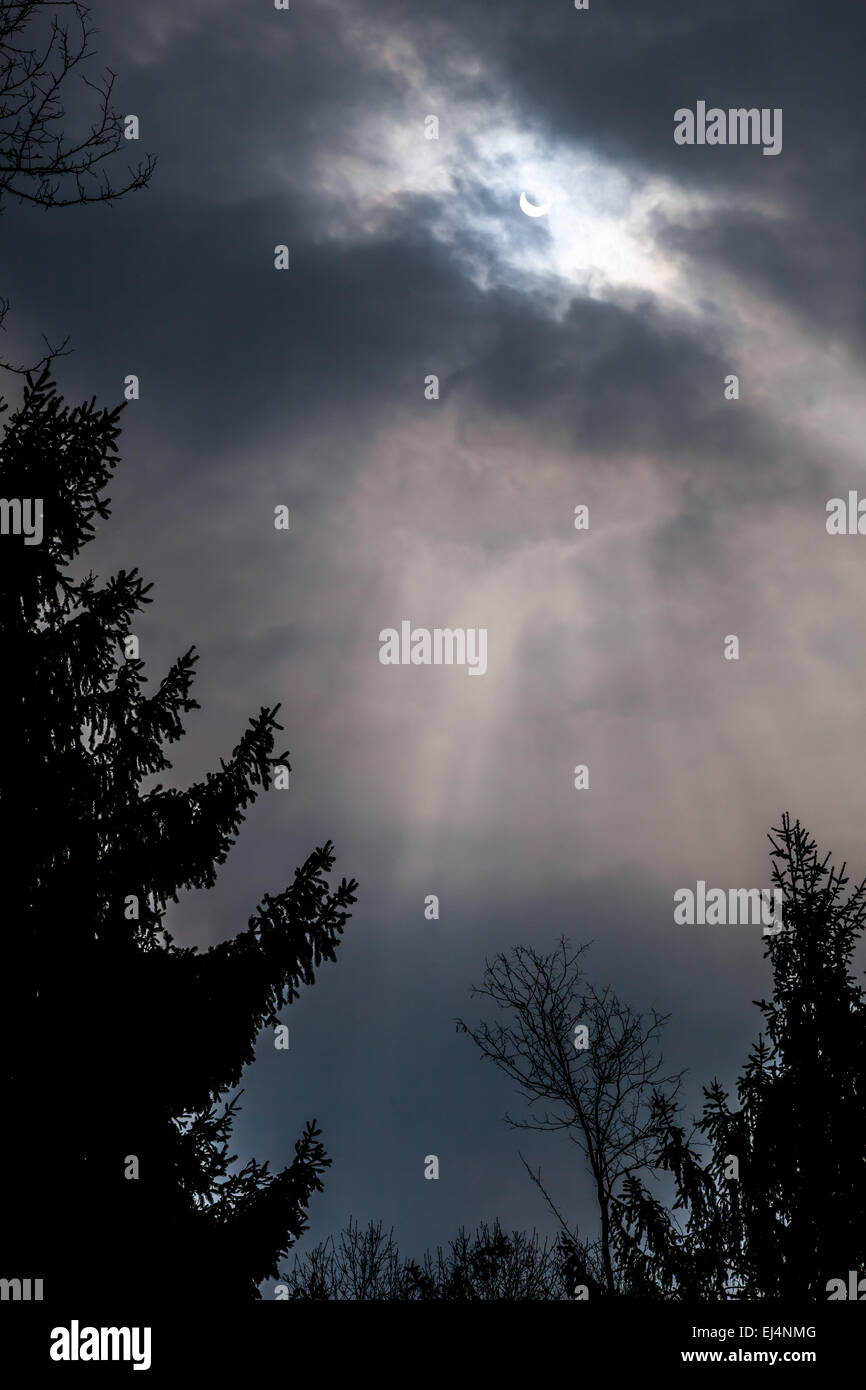 Solar Eclipse in Italy, 20 March 2015 Stock Photo - Alamy