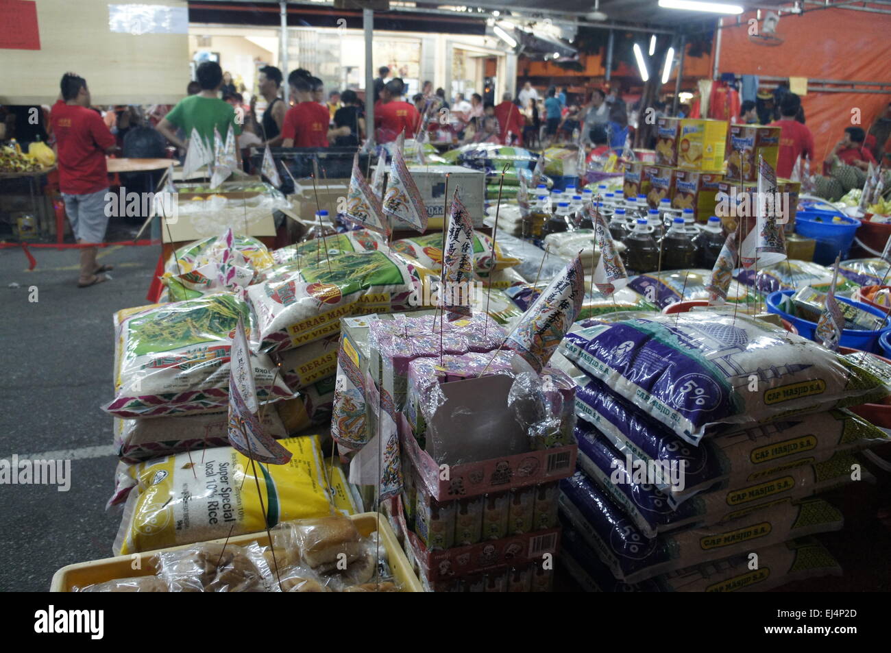 offerings for hungry ghost festival Stock Photo - Alamy