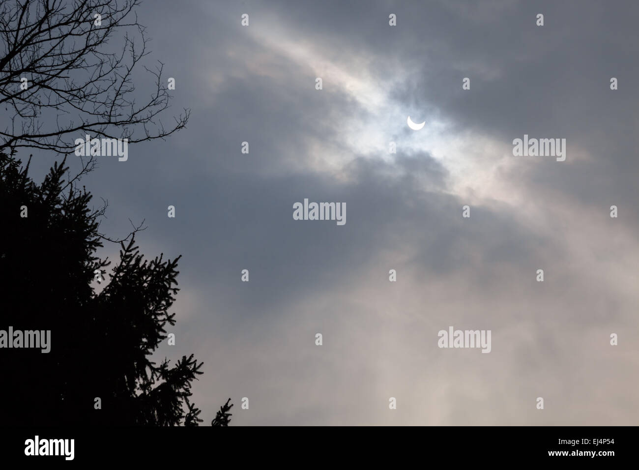 Solar Eclipse in Italy, 20 March 2015 Stock Photo - Alamy