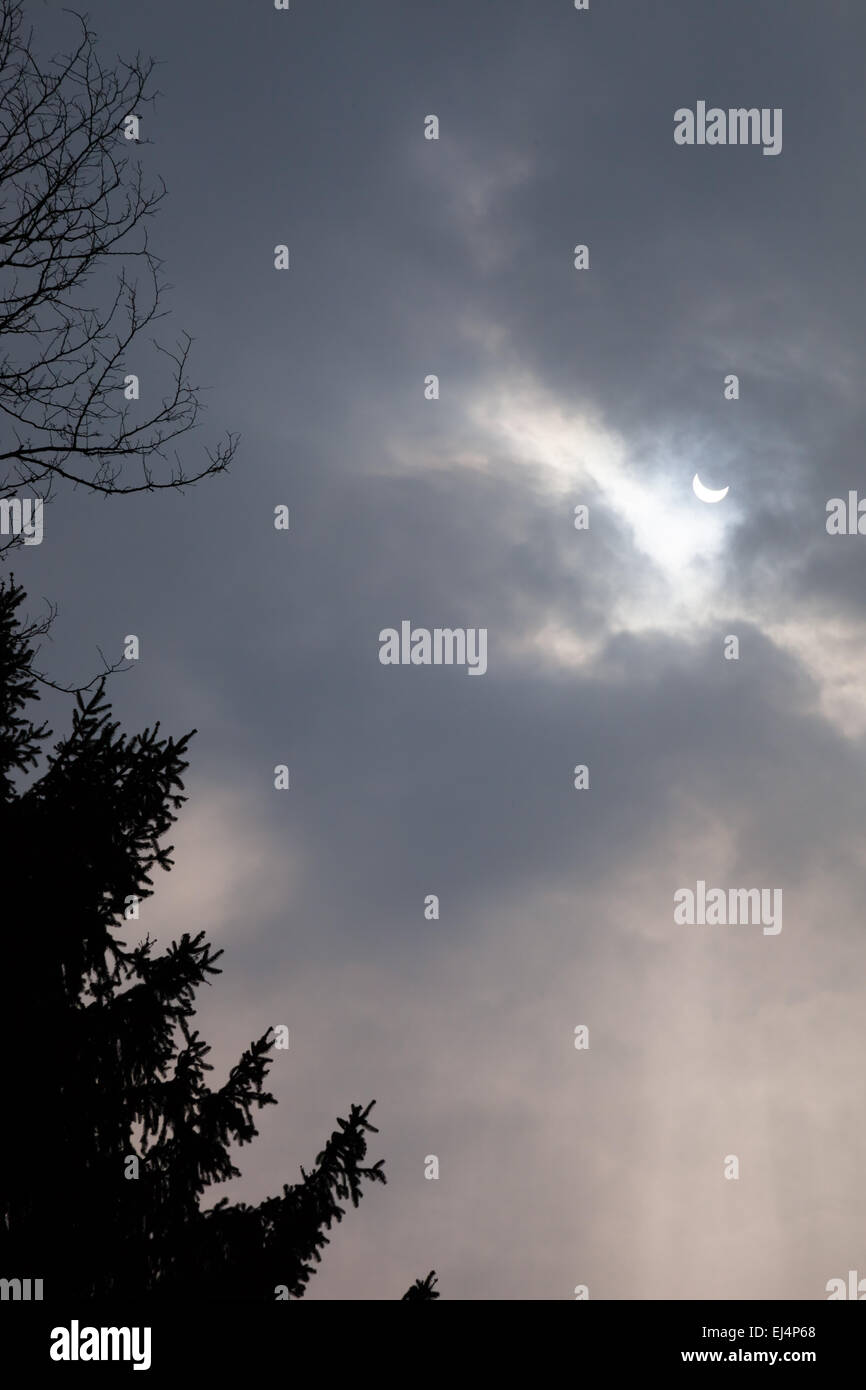 Solar Eclipse in Italy, 20 March 2015 Stock Photo - Alamy