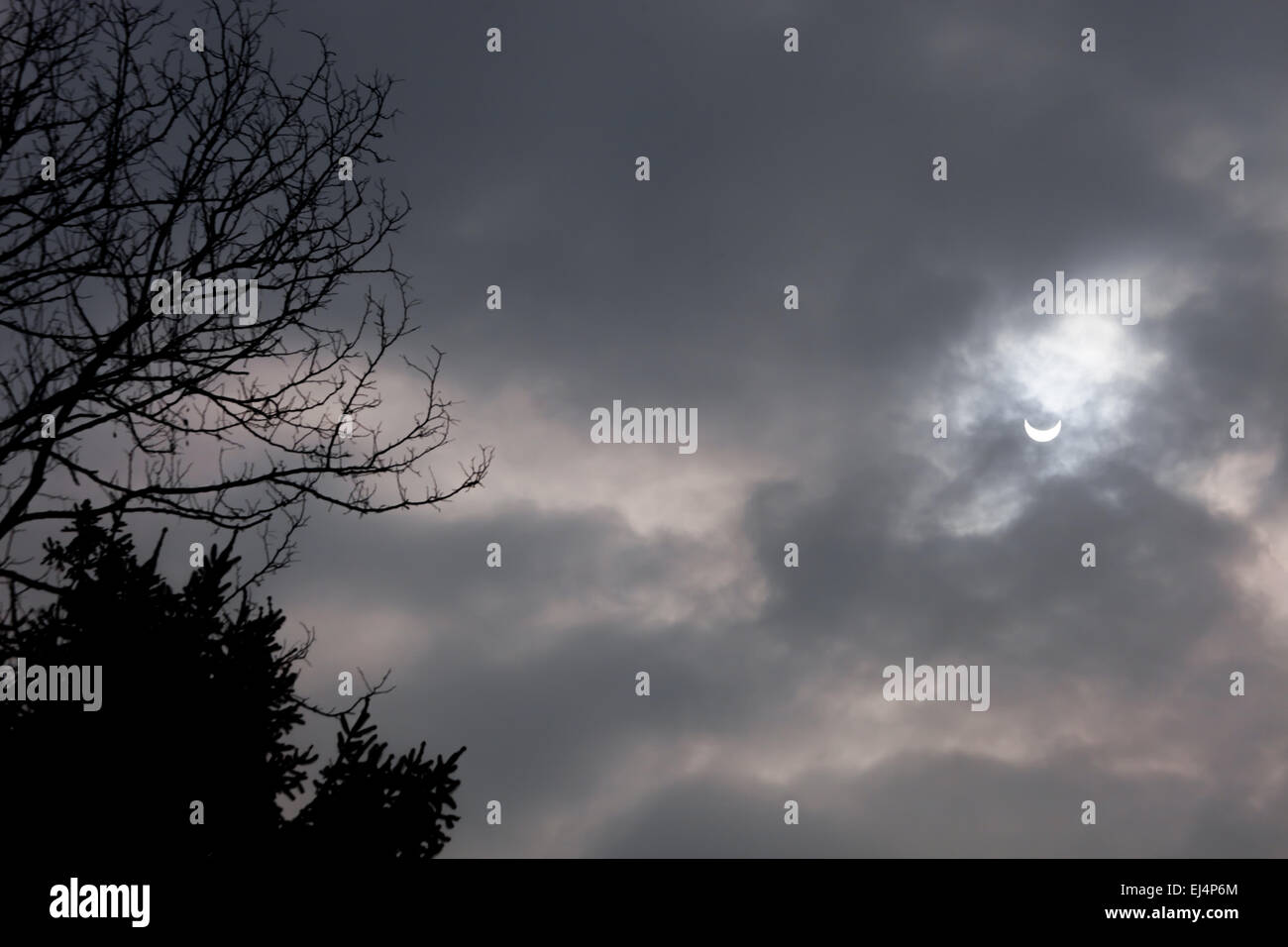 Solar Eclipse in Italy, 20 March 2015 Stock Photo - Alamy