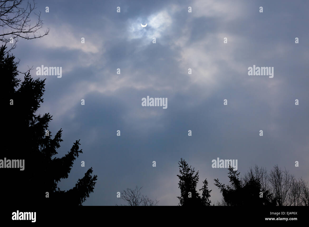 Solar Eclipse in Italy, 20 March 2015 Stock Photo - Alamy