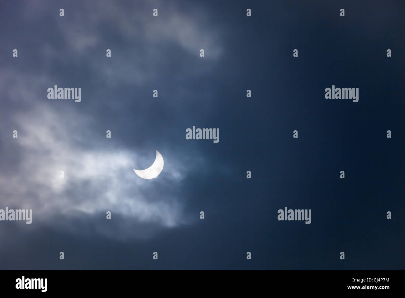Solar Eclipse in Italy, 20 March 2015 Stock Photo - Alamy