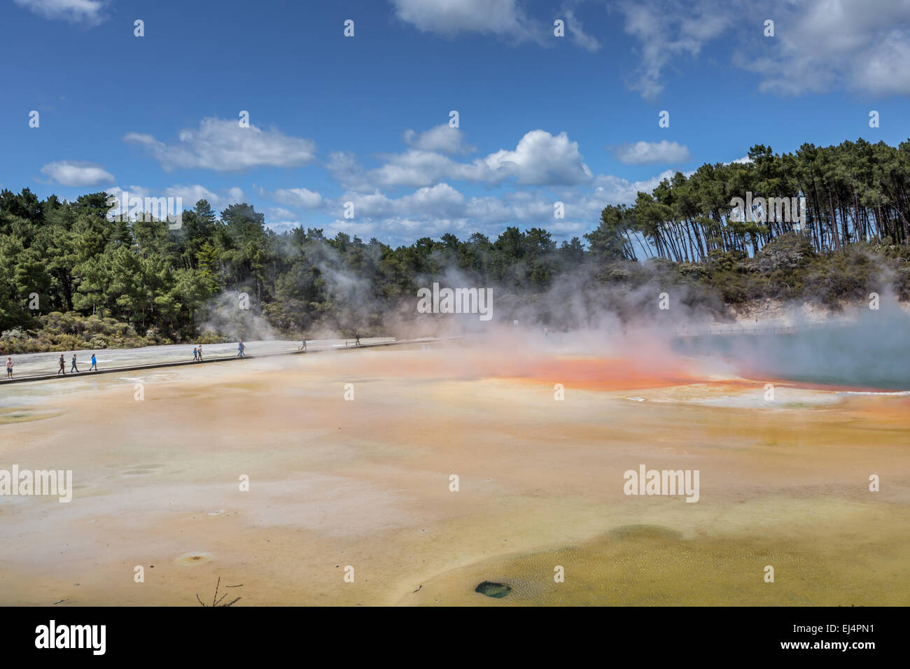 Champagne Pool in Waiotapu Thermal Reserve, Rotorua, New Zealand Stock ...