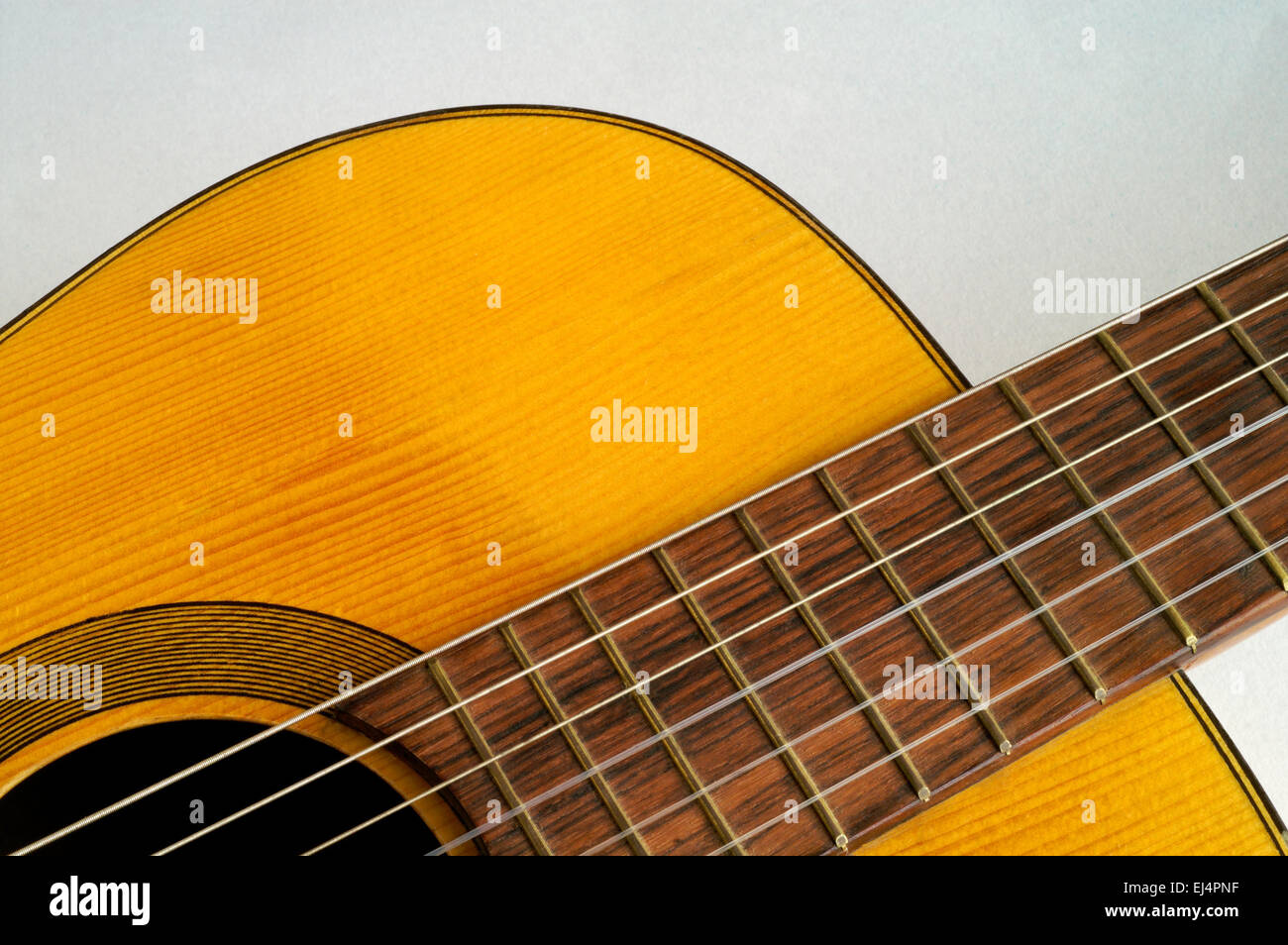 Classical guitar closeup Stock Photo - Alamy