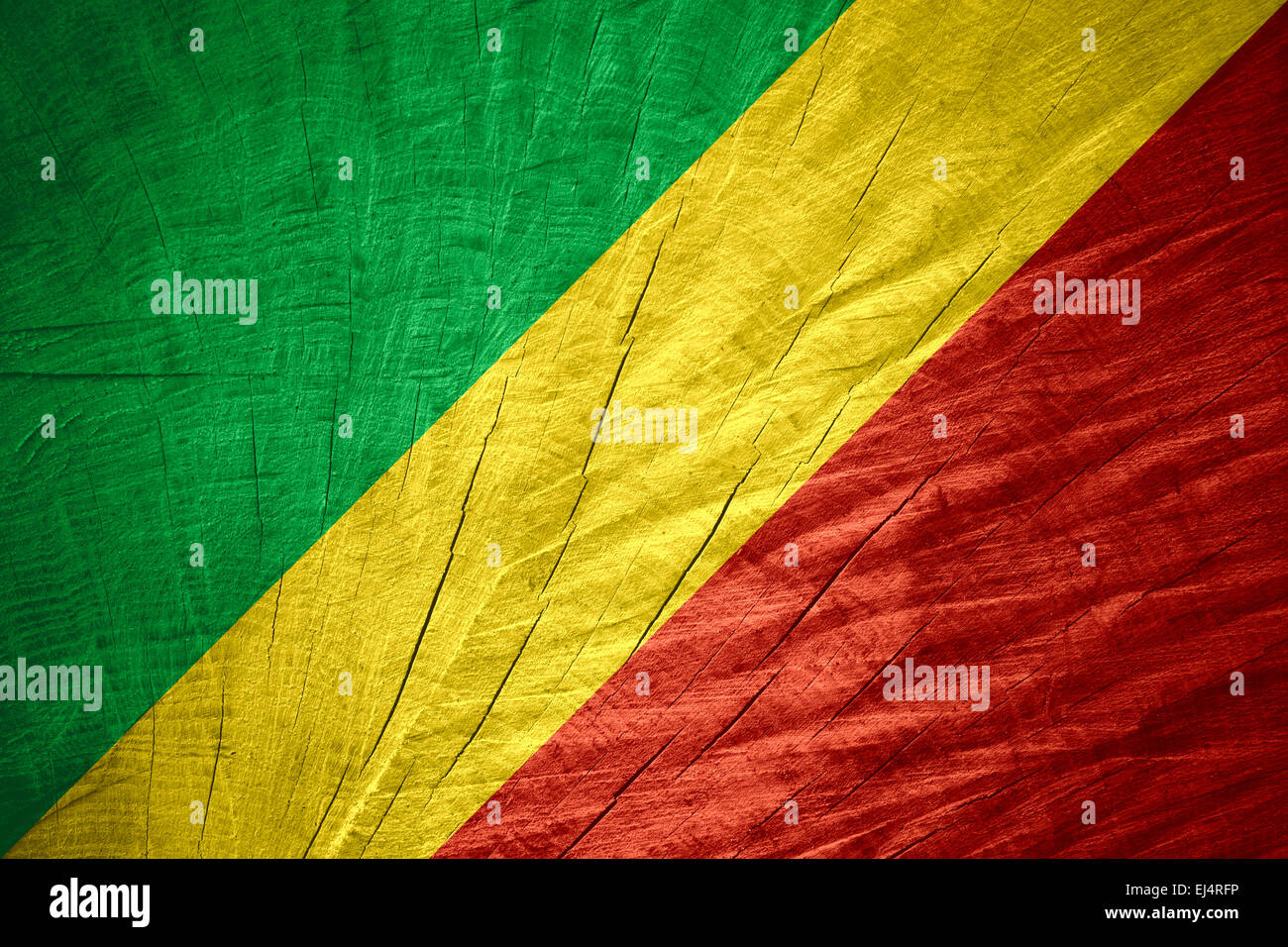 Congo flag or Congolese banner on wooden texture Stock Photo - Alamy