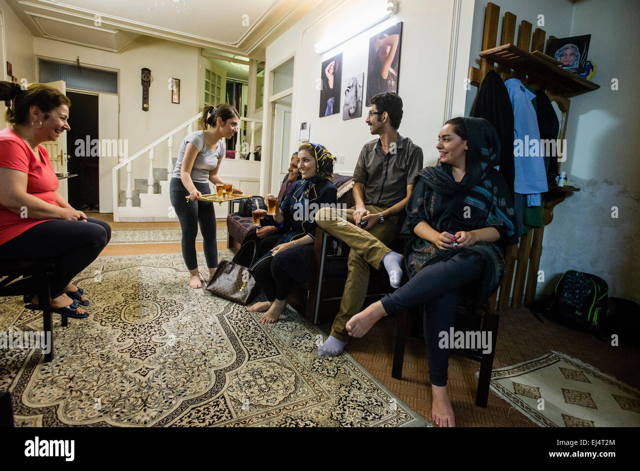 Family of Parsa, science student, receive their relatives in evening ...