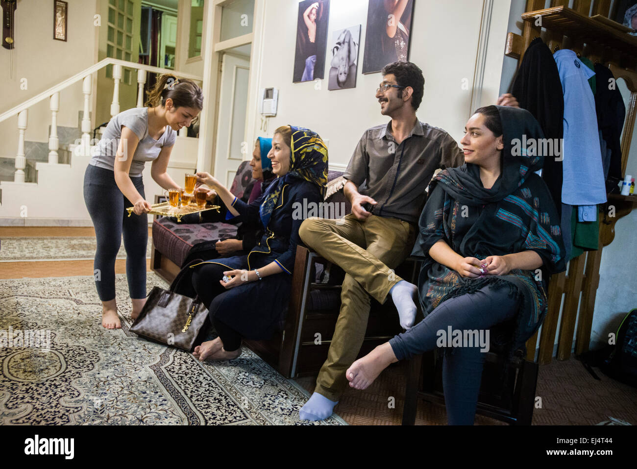 Family of Parsa, science student, receive their relatives in evening ...