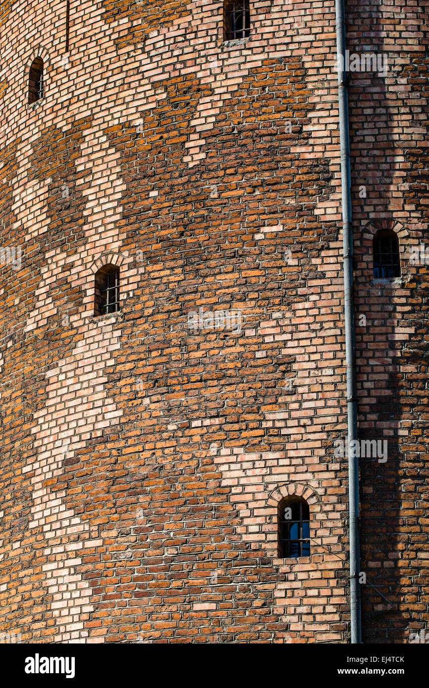 Red aged brick wall texture Stock Photo - Alamy