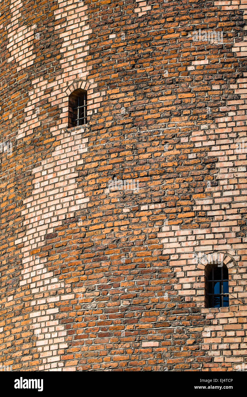 Red aged brick wall texture Stock Photo - Alamy