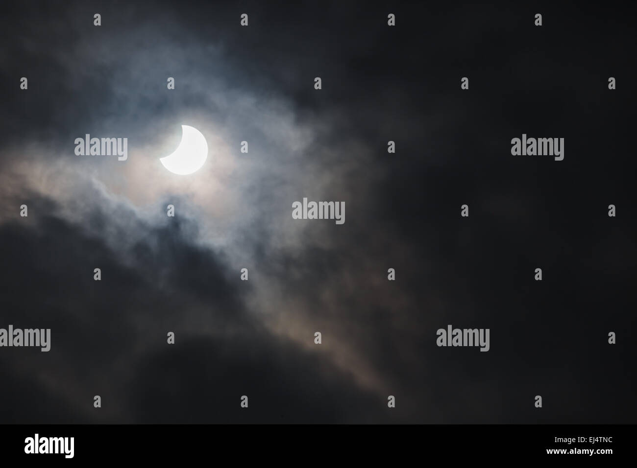 Solar Eclipse in Italy, 20 March 2015 Stock Photo - Alamy