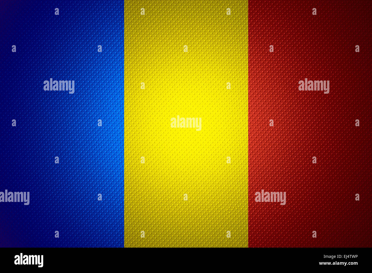 Romania flag or Romanian banner on abstract texture Stock Photo - Alamy