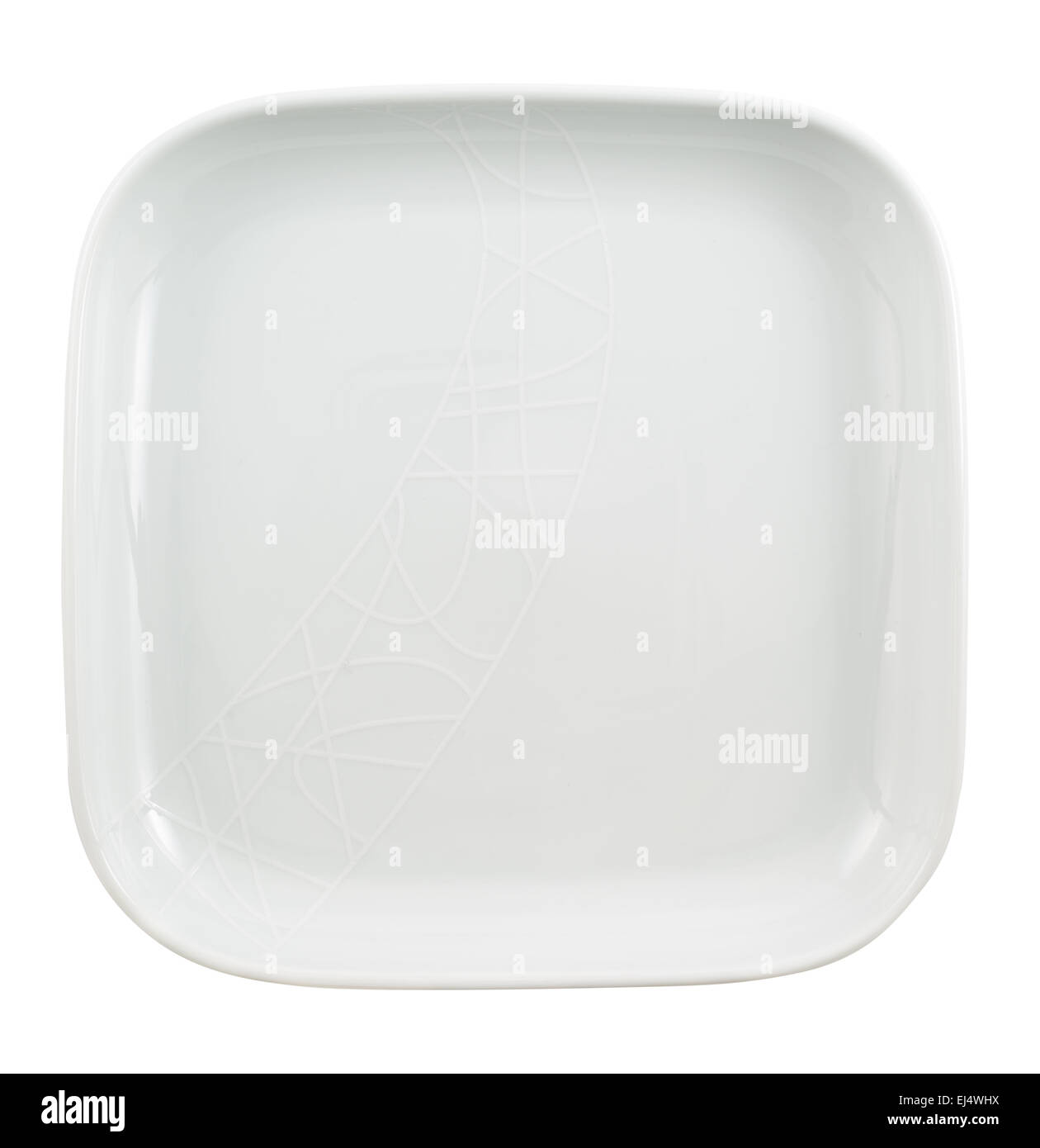 Square shaped empty ceramic plate Stock Photo - Alamy