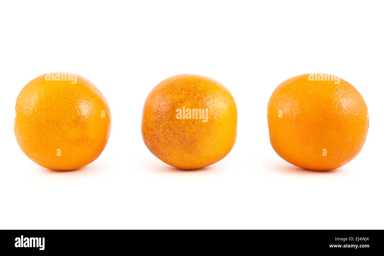 Three orange fruits isolated Stock Photo - Alamy