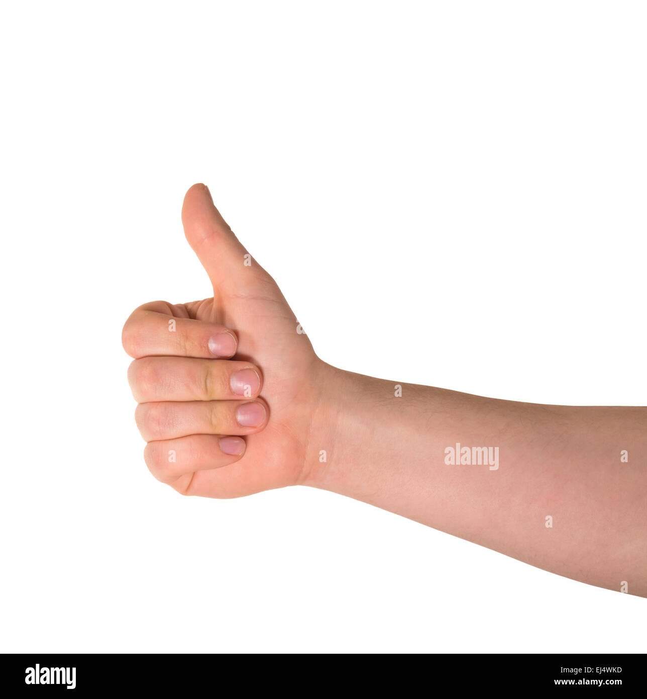 Thumbs up hand gesture isolated Stock Photo - Alamy