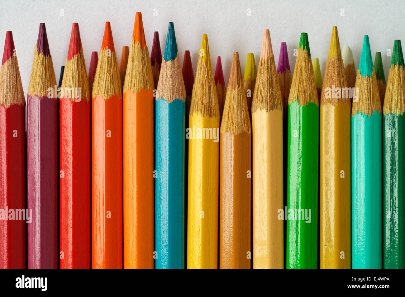 Macro shot colored pencils hi-res stock photography and images - Alamy