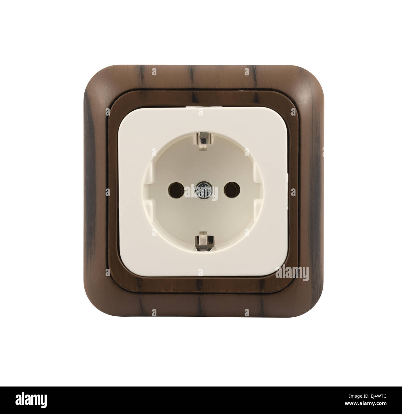 Electrical socket isolated Stock Photo - Alamy