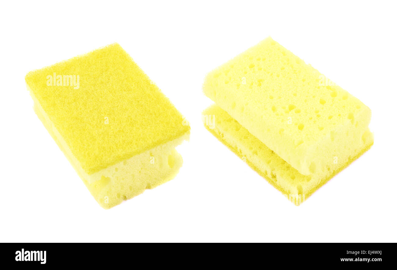 Kitchen sponge front and back view Stock Photo - Alamy