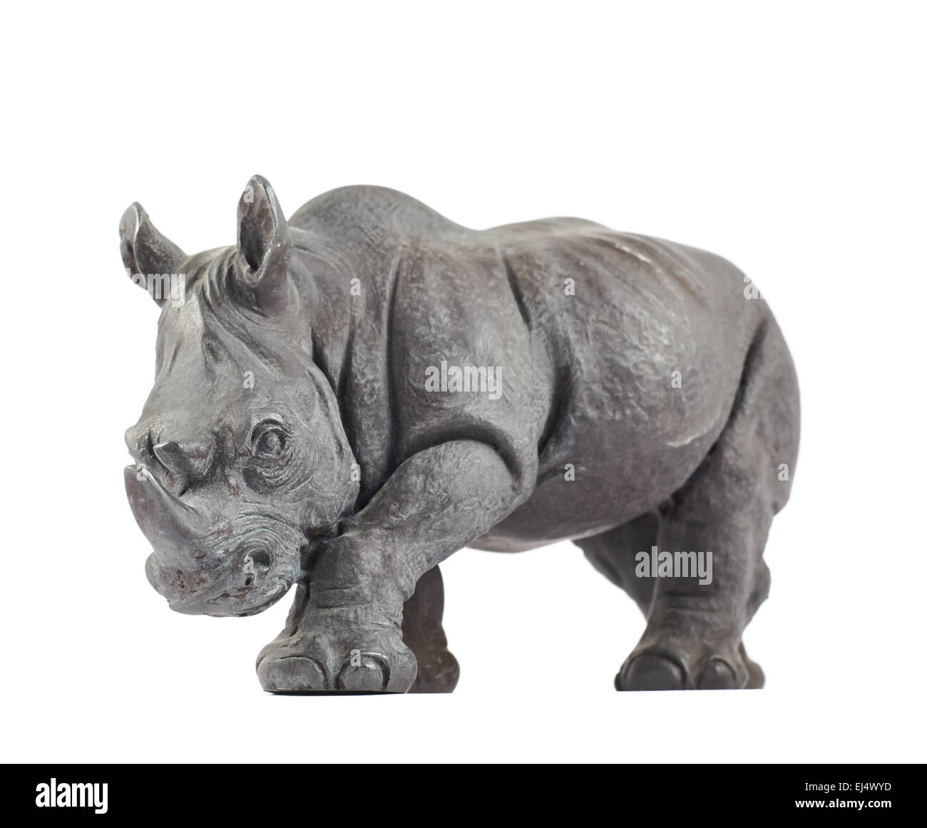 Rhinoceros rhino sculpture Stock Photo - Alamy