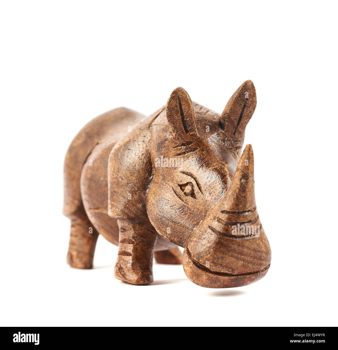 Rhinoceros rhino sculpture isolated Stock Photo - Alamy