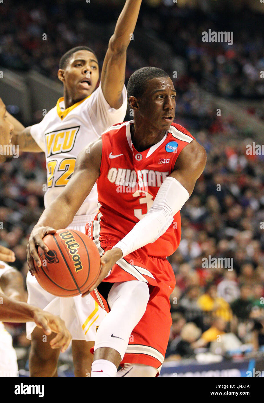 Virginia commonwealth rams guard forward terry larrier 22 hi-res stock ...