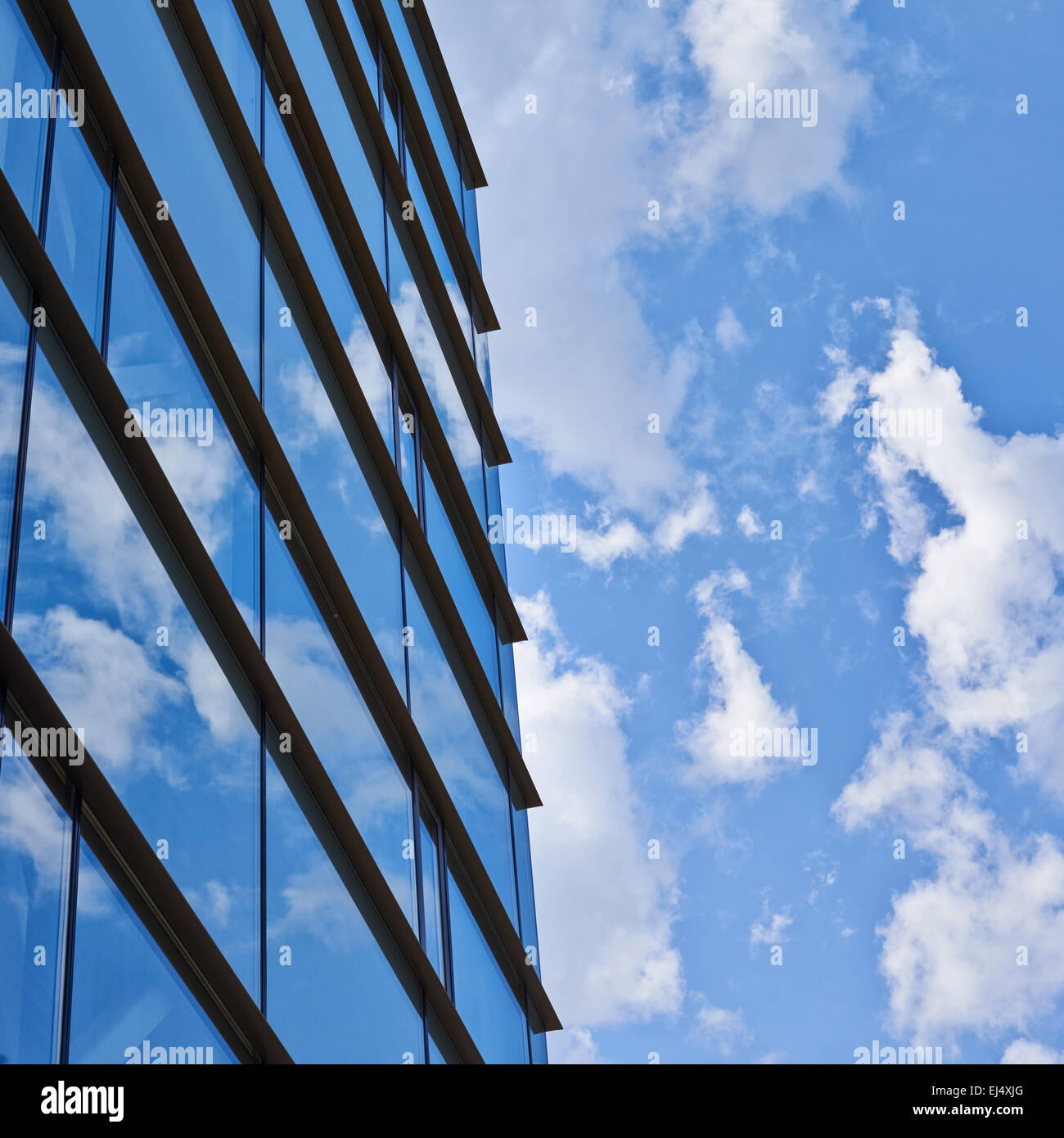 Sky reflection in the building's windows Stock Photo - Alamy