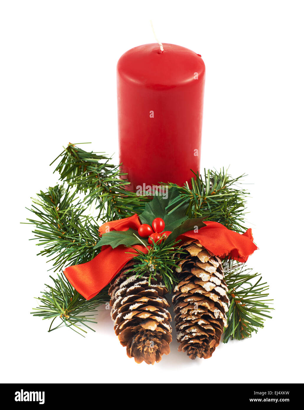 Christmas advent composition bow Cut Out Stock Images & Pictures - Alamy