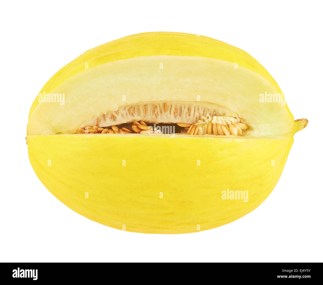 Slice cut out of a melon isolated Stock Photo - Alamy